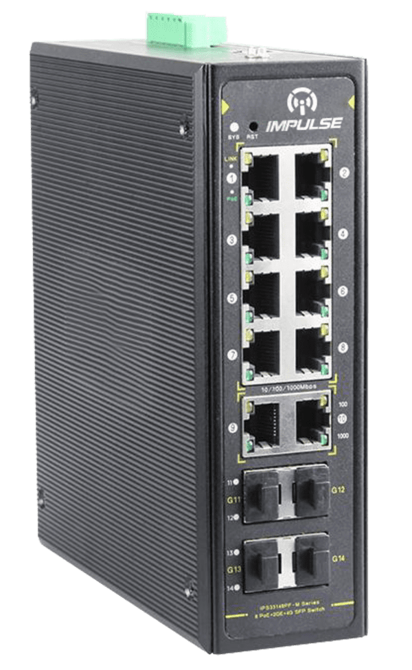 Ruggedized Industrial Grade PoE Networking Switches | Impulse CCTV